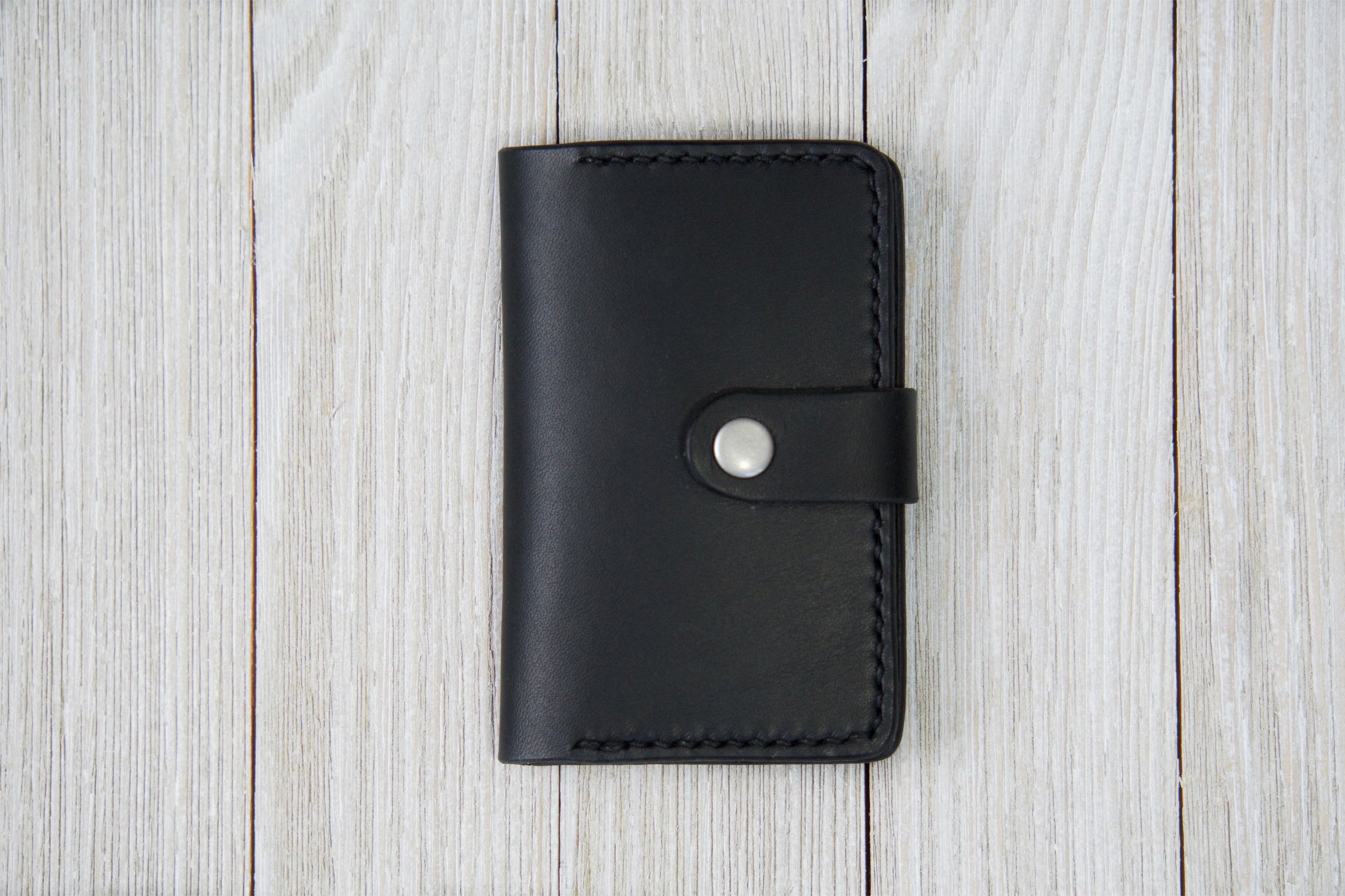 Business Card Wallet In Black – Rugged Minimalist