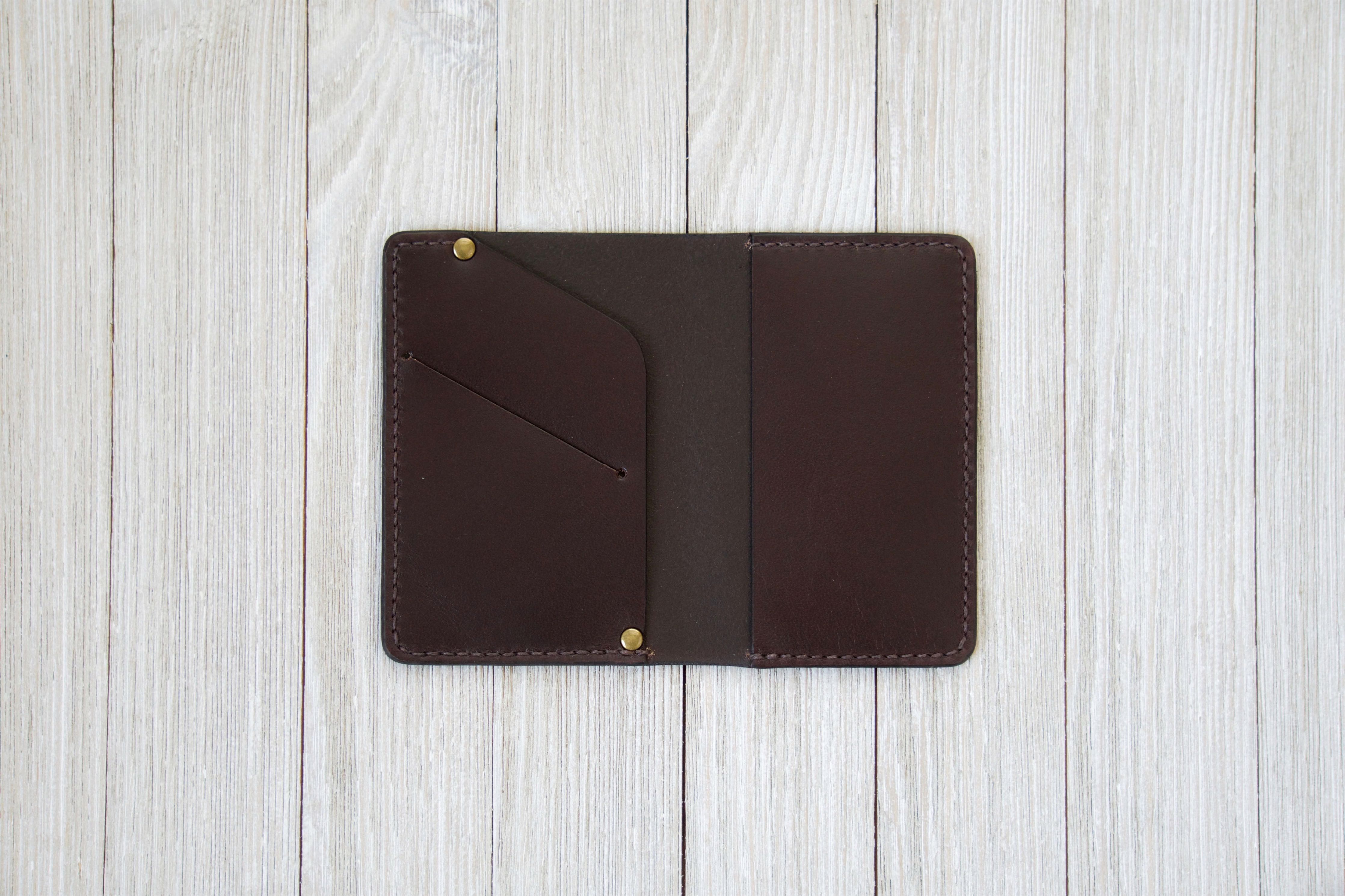 Small Notebook Cover/Wallet In Chocolate – Rugged Minimalist