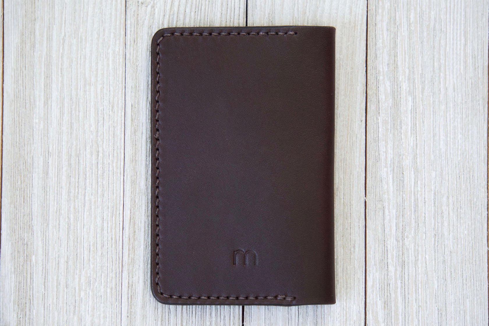 Small Notebook Cover/Wallet In Chocolate – Rugged Minimalist