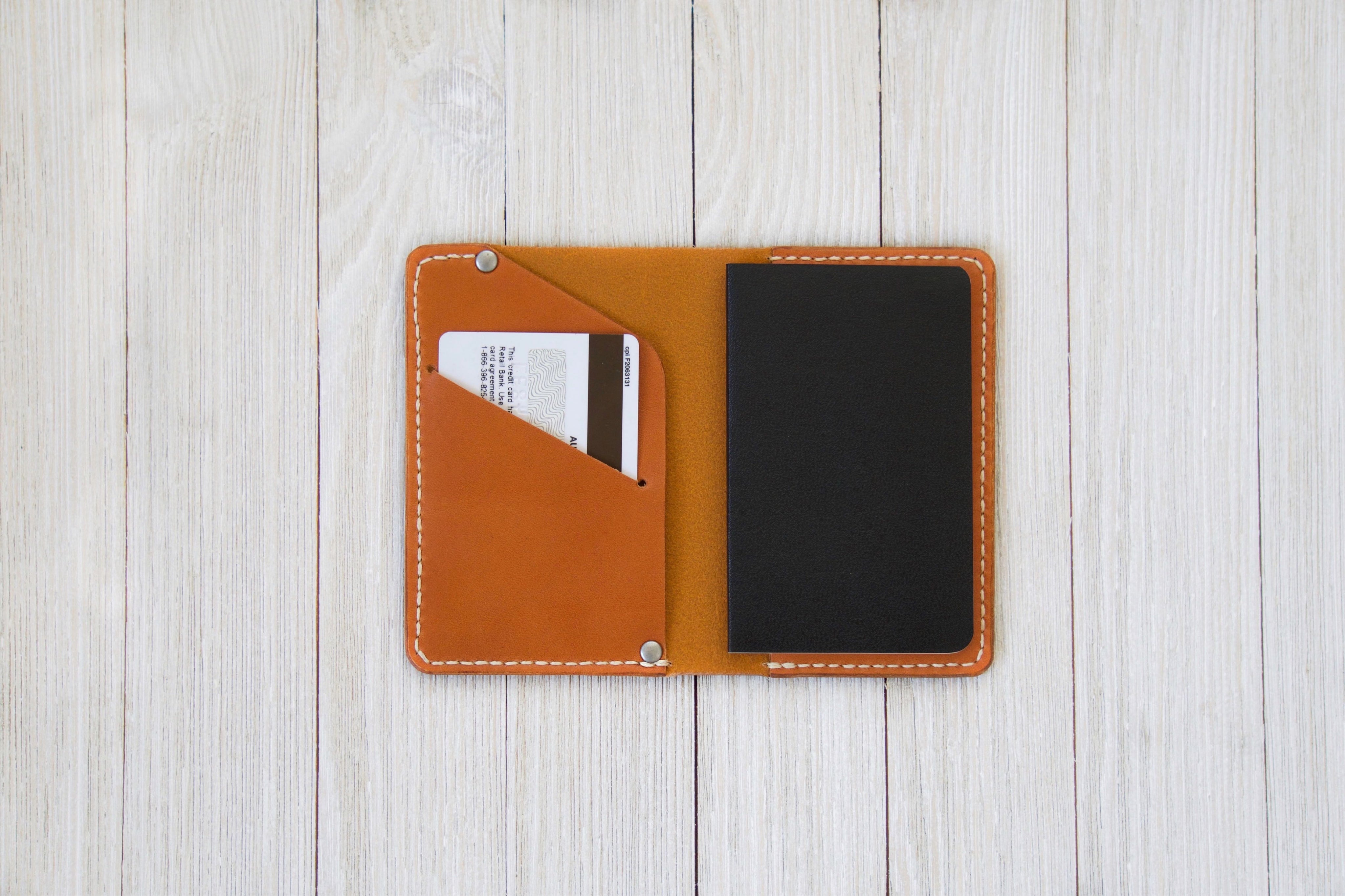 Small Notebook Cover/Wallet In Tan – Rugged Minimalist